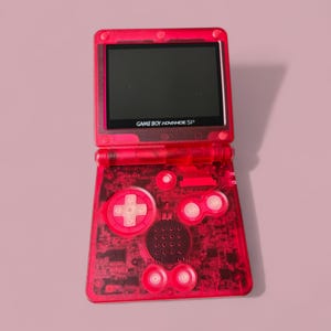 Custom Gameboy Advance SP – Clear Purple, IPS Backlit, USB-C - Etsy