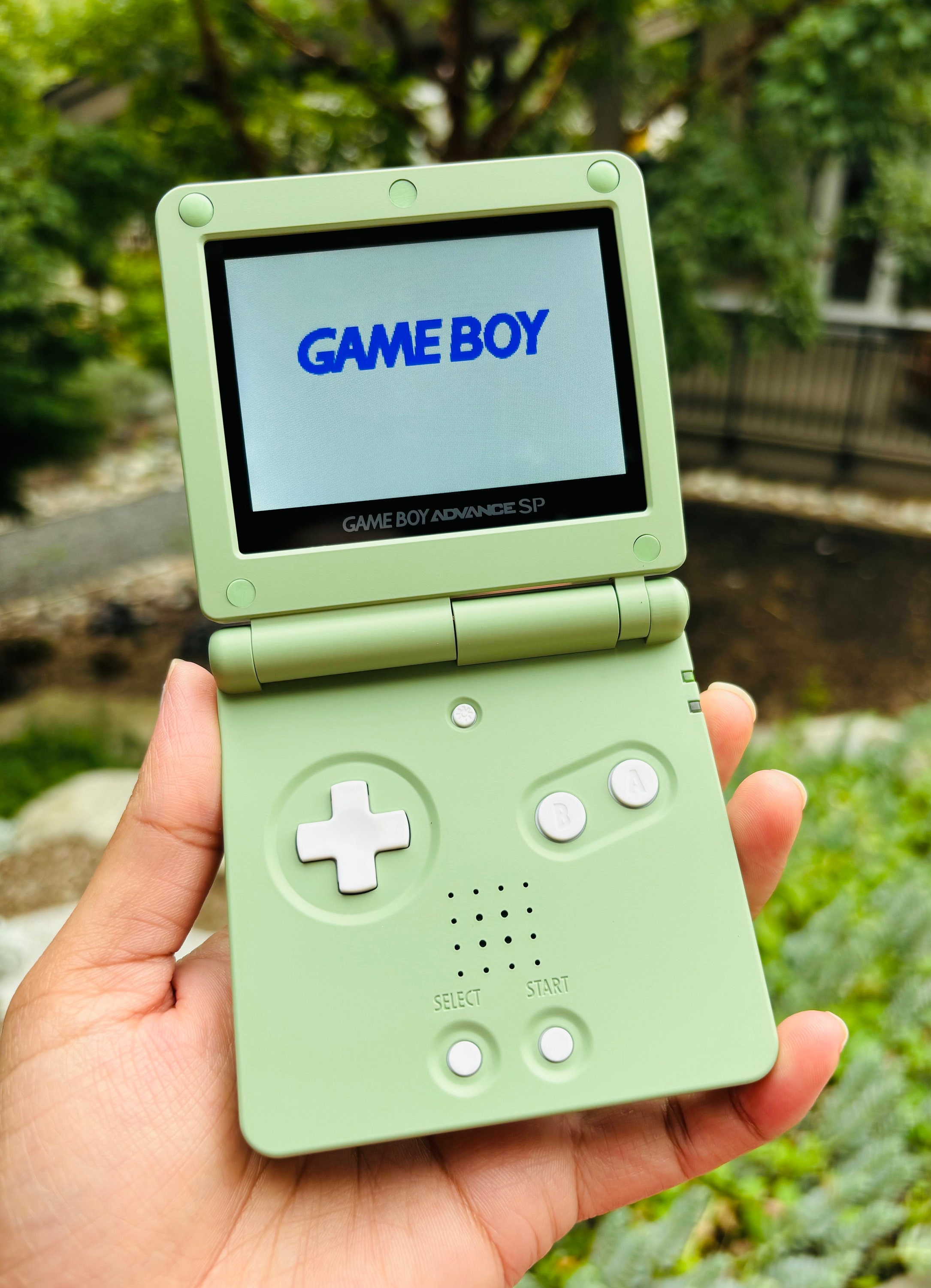 Custom Soft Touch Matcha Gameboy Advance SP Retro Handmade Console- IPS ...
