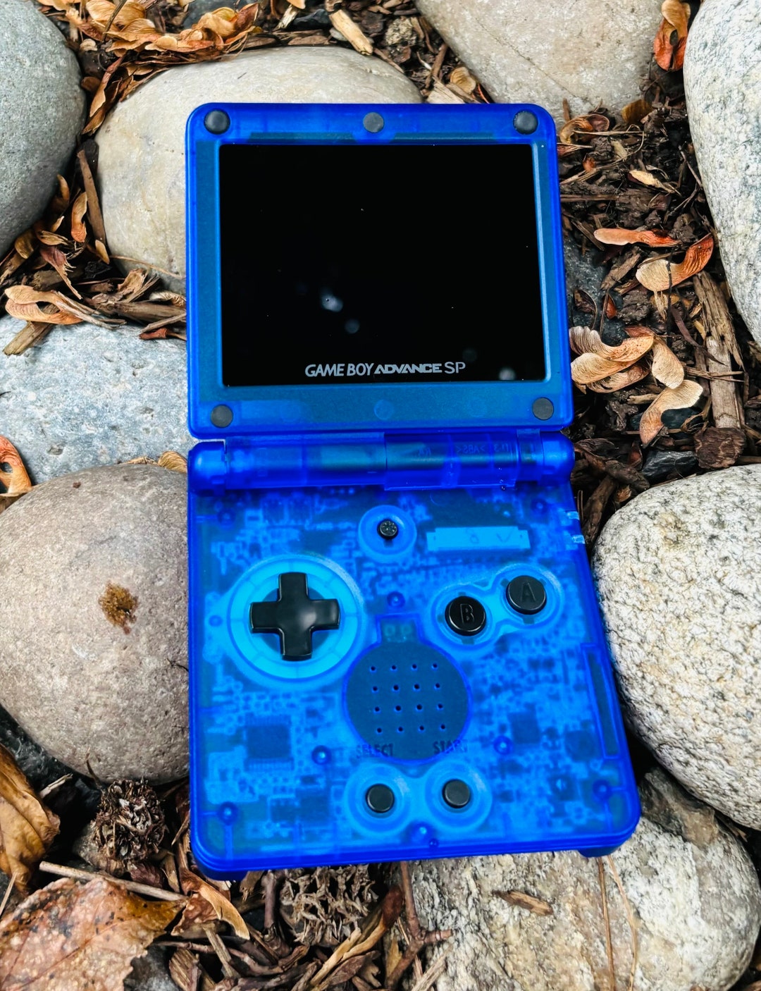 Beautiful Gift for Gamers Gameboy Advance SP Clear Blue Handheld ...