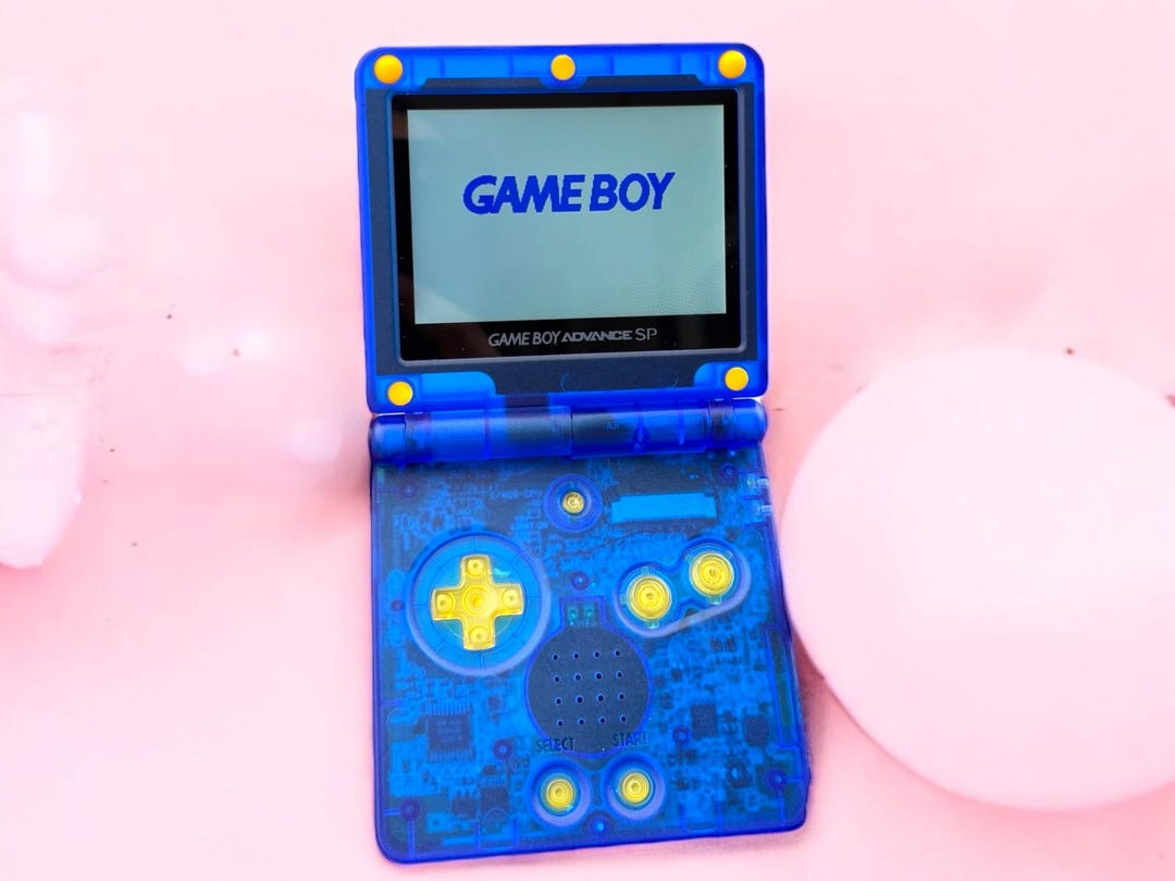Custom Modified Handheld Gameboy Advance SP Retro Gaming Console ...
