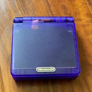 Retro Handheld Console - Clear Purple Color Nintendo Gameboy Advancesp ...