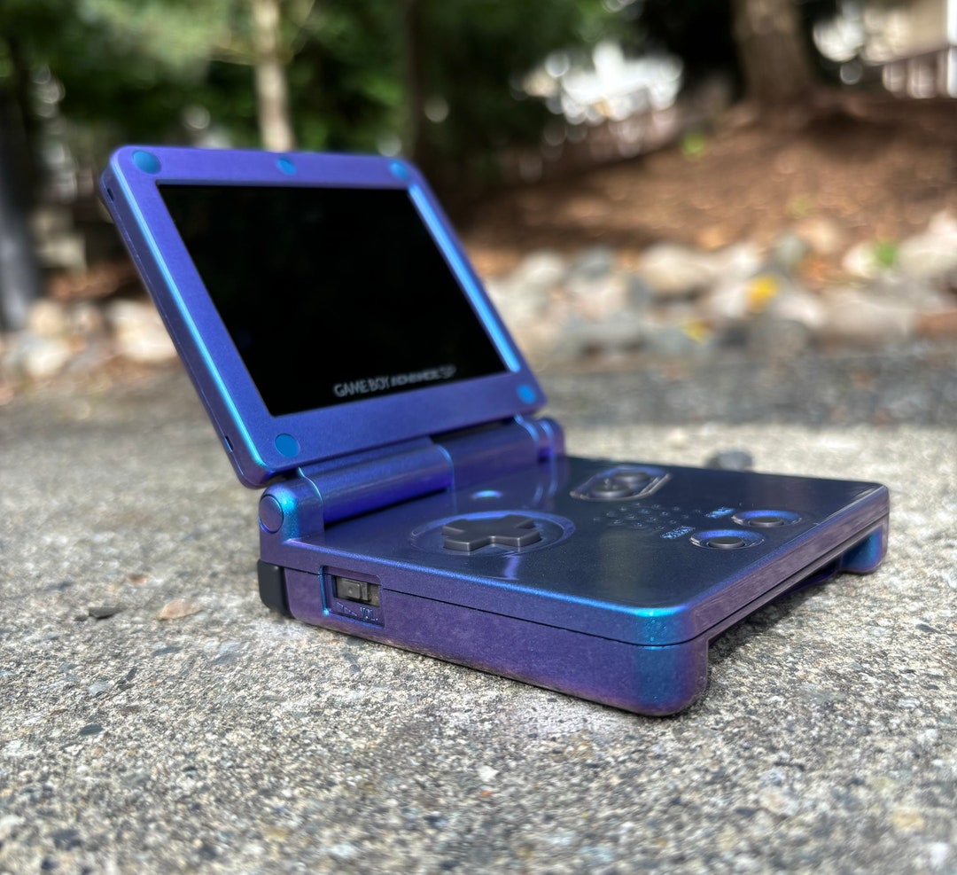Custom Modified Gameboy Advancesp Console - Retro Handheld Chameleon ...