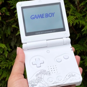 Nintendo Gameboy Advance SP Soft Touch the Great Wave IPSV5 3.0 Inch HD ...