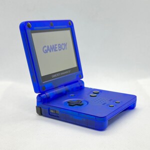 Beautiful Gift for Gamers Gameboy Advance SP Clear Blue Handheld ...