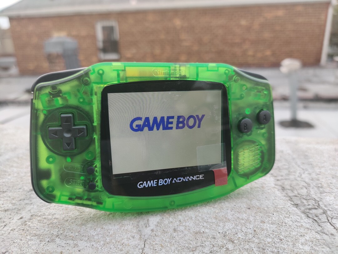 Gaming Bliss Awaits With Gameboy Advance Custom Clear Green Handheld ...