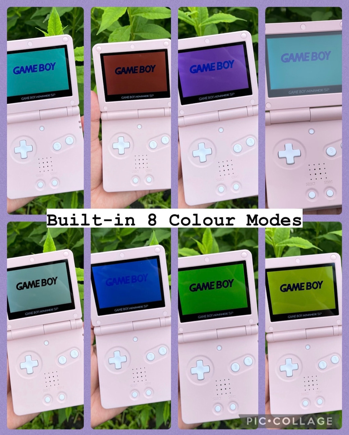 Gameboy Advance SP IPSV5 3.0 Inch HD 720*480 Retro Pixel Backlit Custom ...