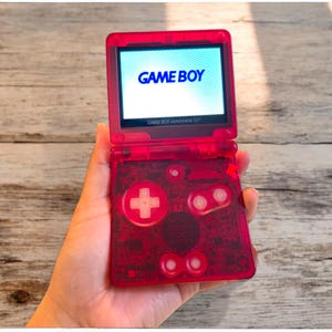 Custom Gameboy Advance SP – Clear Purple, IPS Backlit, USB-C - Etsy