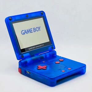 Gameboy Advance SP IPSV2 Backlit Custom Modified Clear Blue Gaming ...