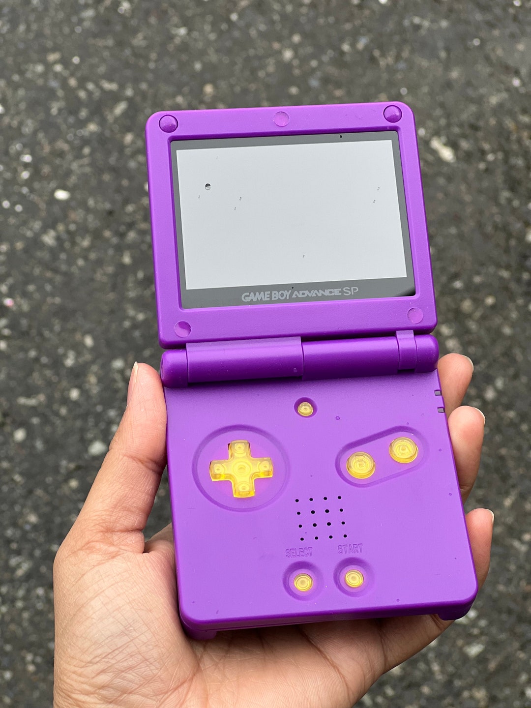 Retro Gaming Revived:custom Modified Gameboy Advancesp Handheld Purple ...