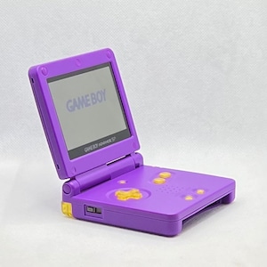 Retro Gaming Revived:custom Modified Gameboy Advancesp Handheld Purple ...