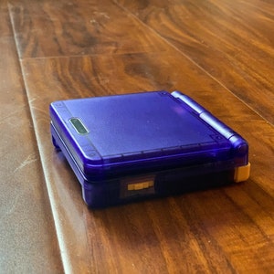 Retro Handheld Console - Clear Purple Color Nintendo Gameboy Advancesp ...