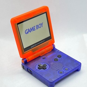 Vintage Gaming Redefined: Gameboy Advance SP Transparent Orange Purple ...