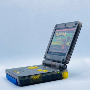 Gameboy Advancesp IPSV2 Backlit Customized GBA SP Clear Black Retro ...