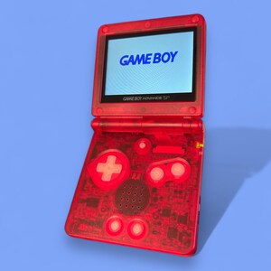 Custom Gameboy Advance SP – Clear Purple, IPS Backlit, USB-C - Etsy