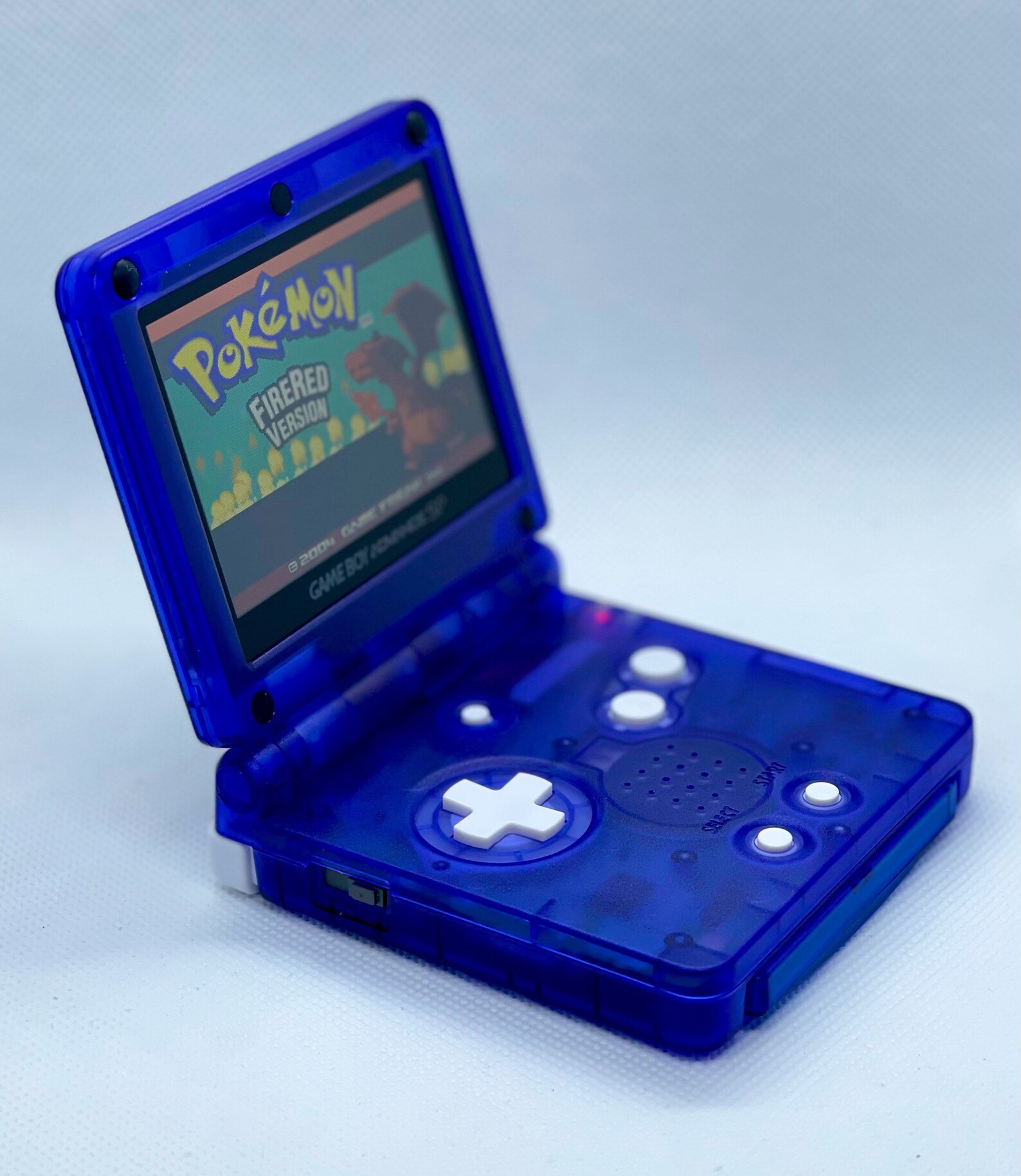 Custom Modified Handheld Gameboy Advance SP Console - Clear Purple ...
