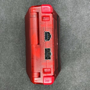 Retro Gaming Revived: Custom Modded Gameboy Advance SP Clear Red ...