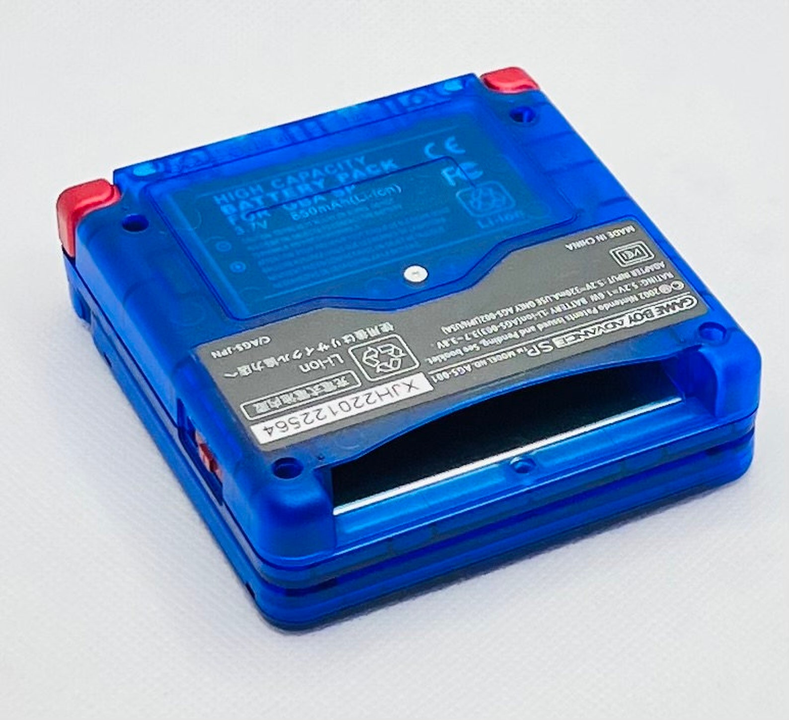 Gameboy Advance SP IPSV2 Backlit Custom Modified Clear Blue Gaming ...