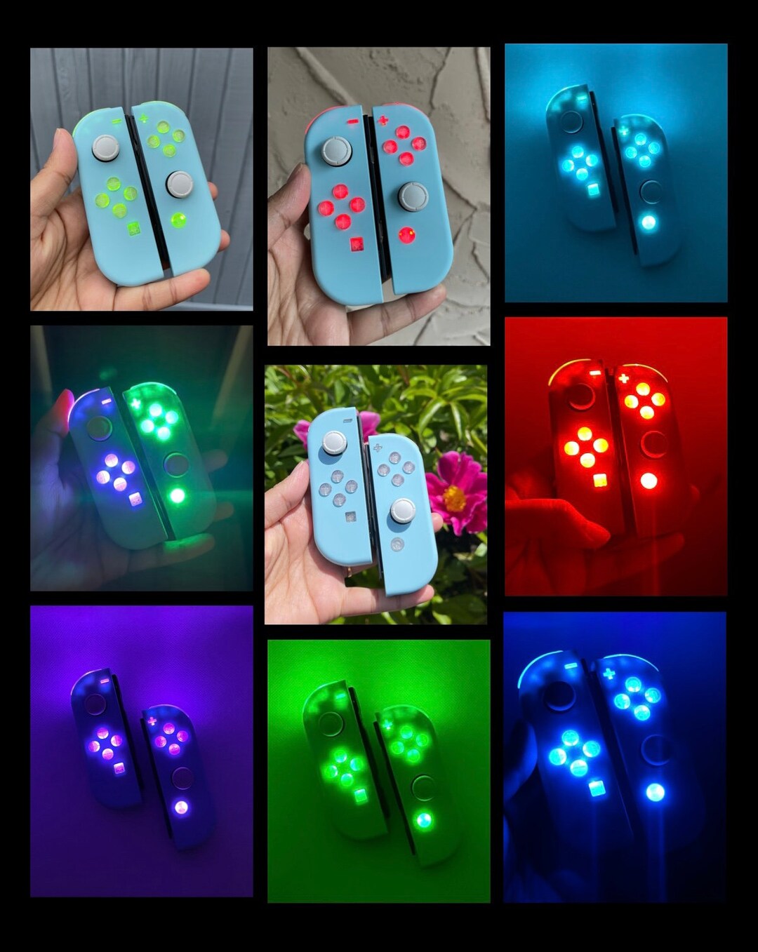 Thrill-infused Switch Heaven Blue Color Beautiful Joycon Controller : 7 ...