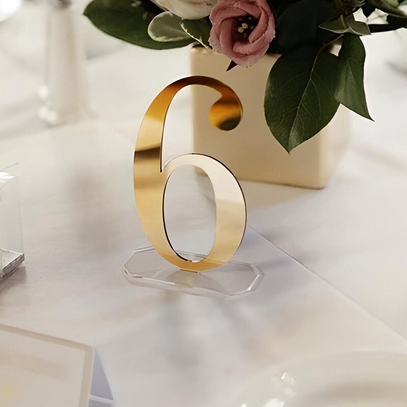Rose Gold Acrylic Table Numbers - Etsy
