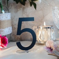 Matte Black Table Numbers - Arched Black Acrylic Wedding Table Numbers ...