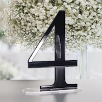 Mirror Table Numbers | Wedding Table Numbers | Wedding Table Decor ...