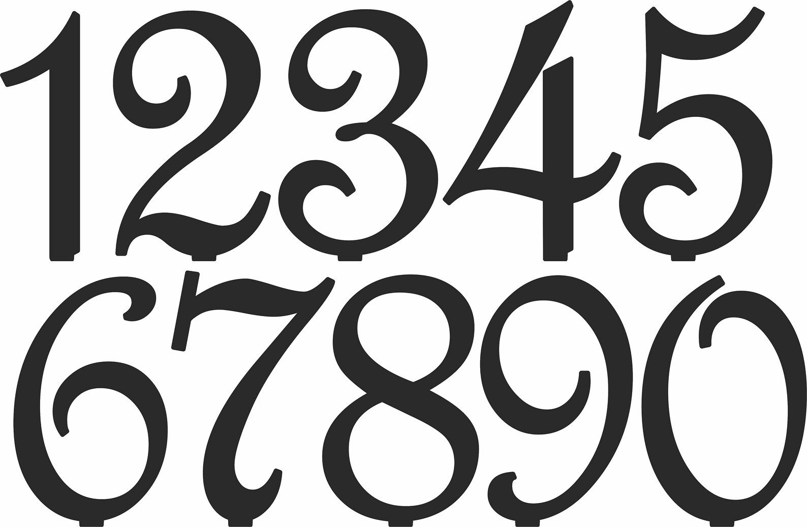 Wedding Table Numbers | Rose Gold Numbers | Silver Table Numbers | Set ...