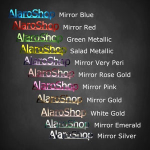 Free Standing Very Peri Mirror Name Sign | Mirror Name Sign | Free ...