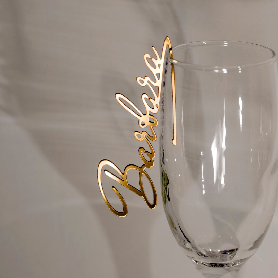 Acrylic Name Place Card Wedding Place Card Wedding Place Names Gold ...