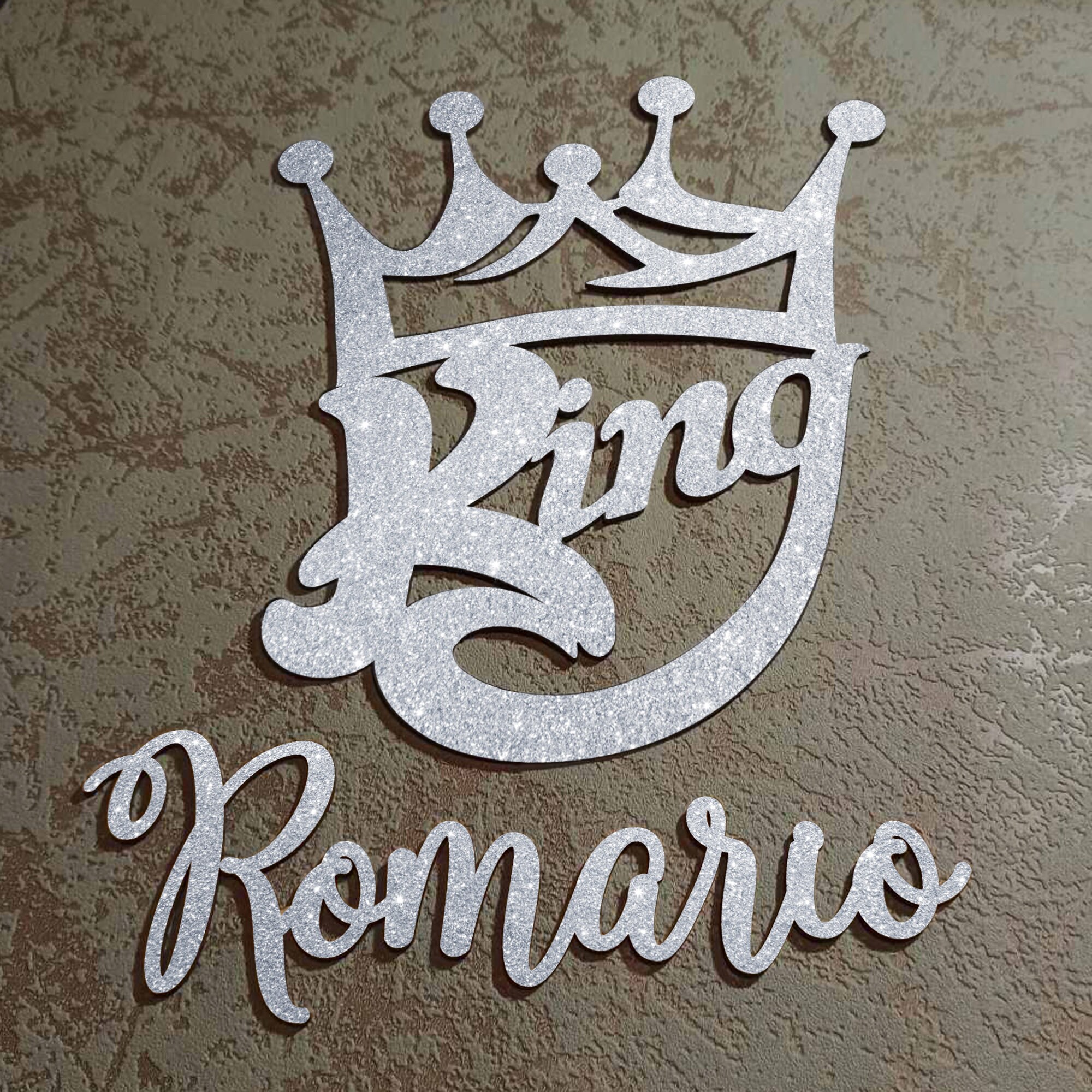 Black Royal Crown with Your Name Personalized Hanging Signs | Etsy