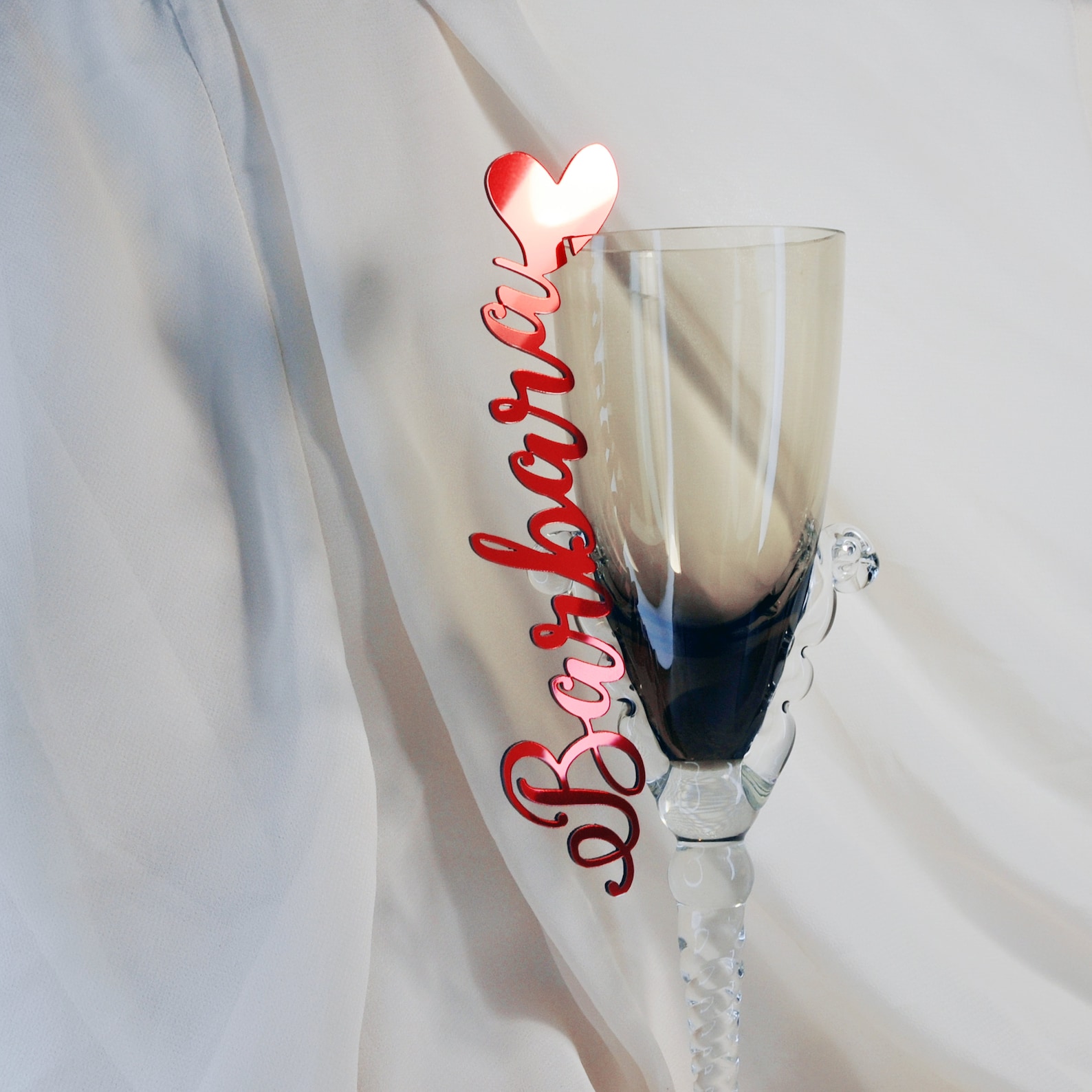 Pink Mirror Acrylic Personalized Wedding Laser Cut Place Cards | Mirror ...