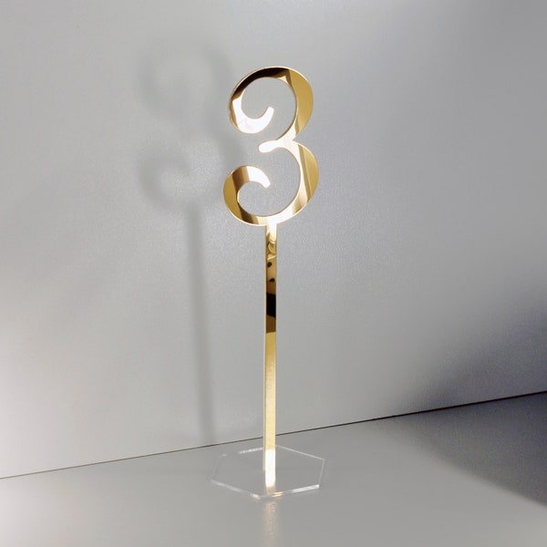 Tall Acrylic Table Numbers - Etsy