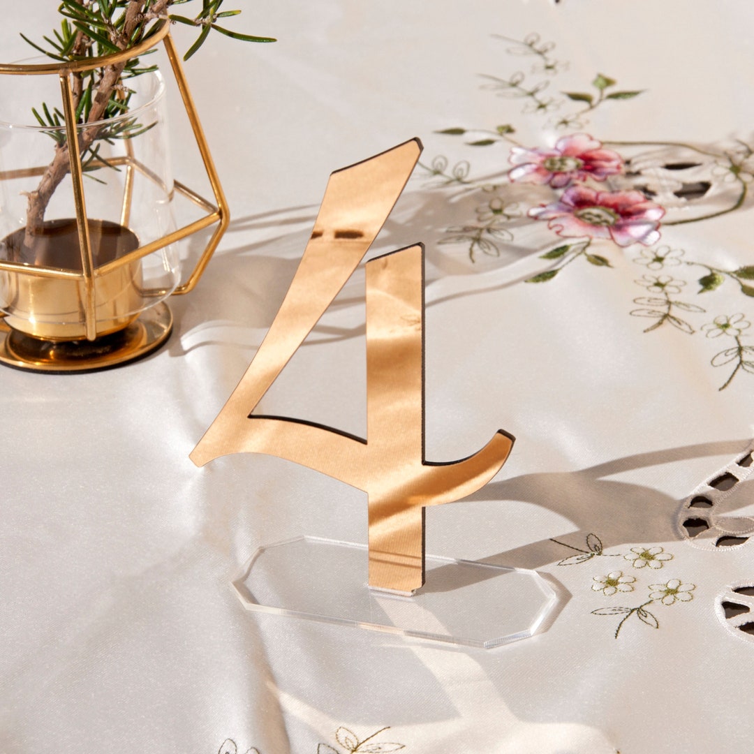 Wedding Table Numbers | Gold Table Numbers | Wedding Table Decor ...