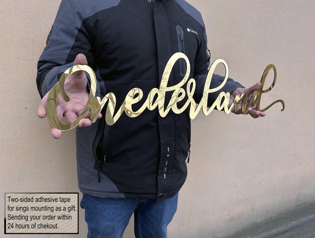 Large Mirror Gold Personalized Name Sign: Acrylic Letters - Etsy