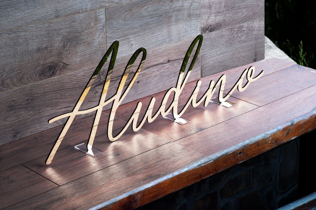 Large Free Standing Personalized Name Sign Sweet 16 Wedding Table Baby ...
