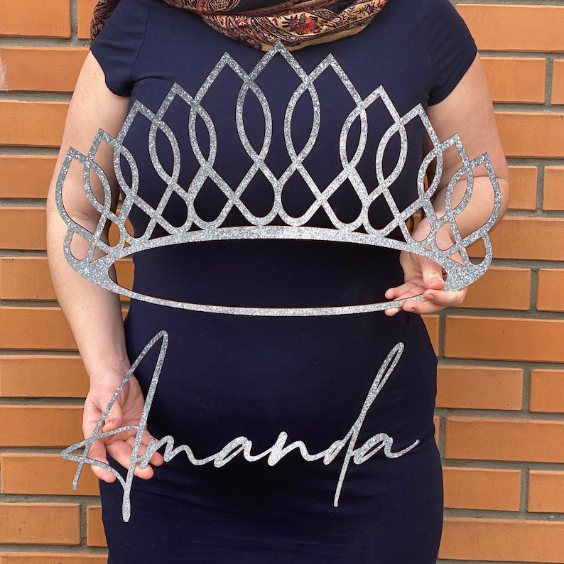 Silver Princess Crown | Royal Crown With Your Name Personalized ...