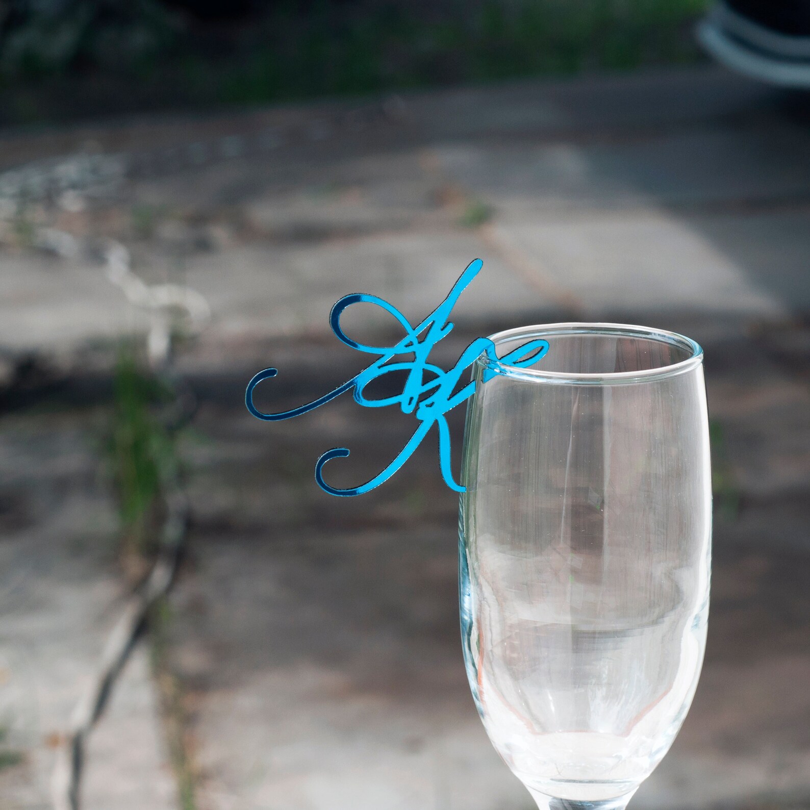 Сustom Initial Glass Tag Custom Acrylic Lasercut Name - Etsy