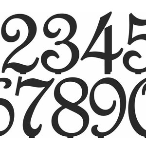 Silver Table Numbers | Glitter Table Numbers | Acrylic Table Numbers ...