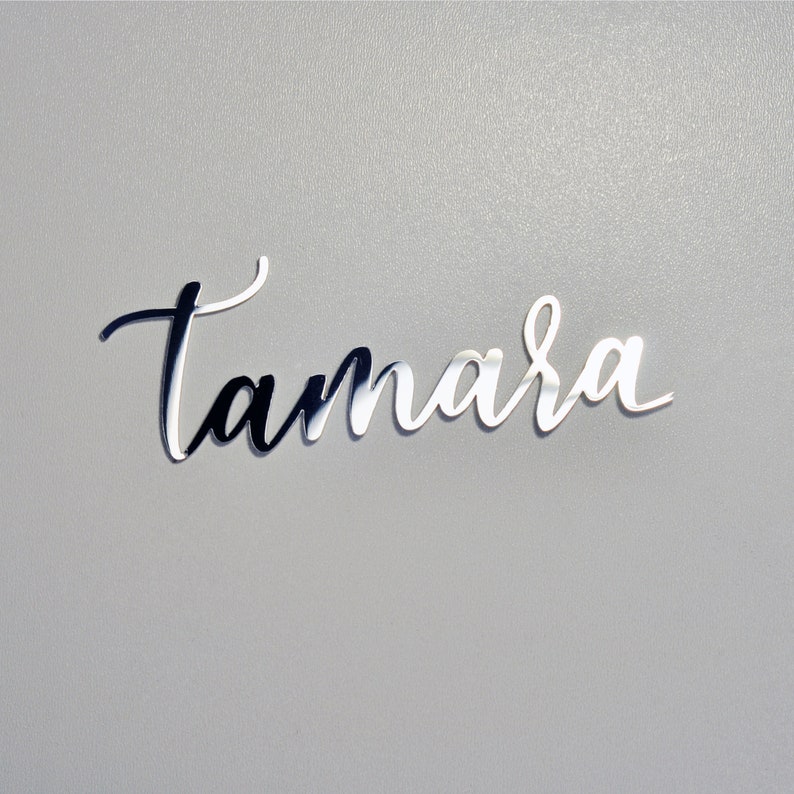 Rose Gold Mirror Acrylic Place Cards | Laser Cut Wedding Table Decor - Etsy