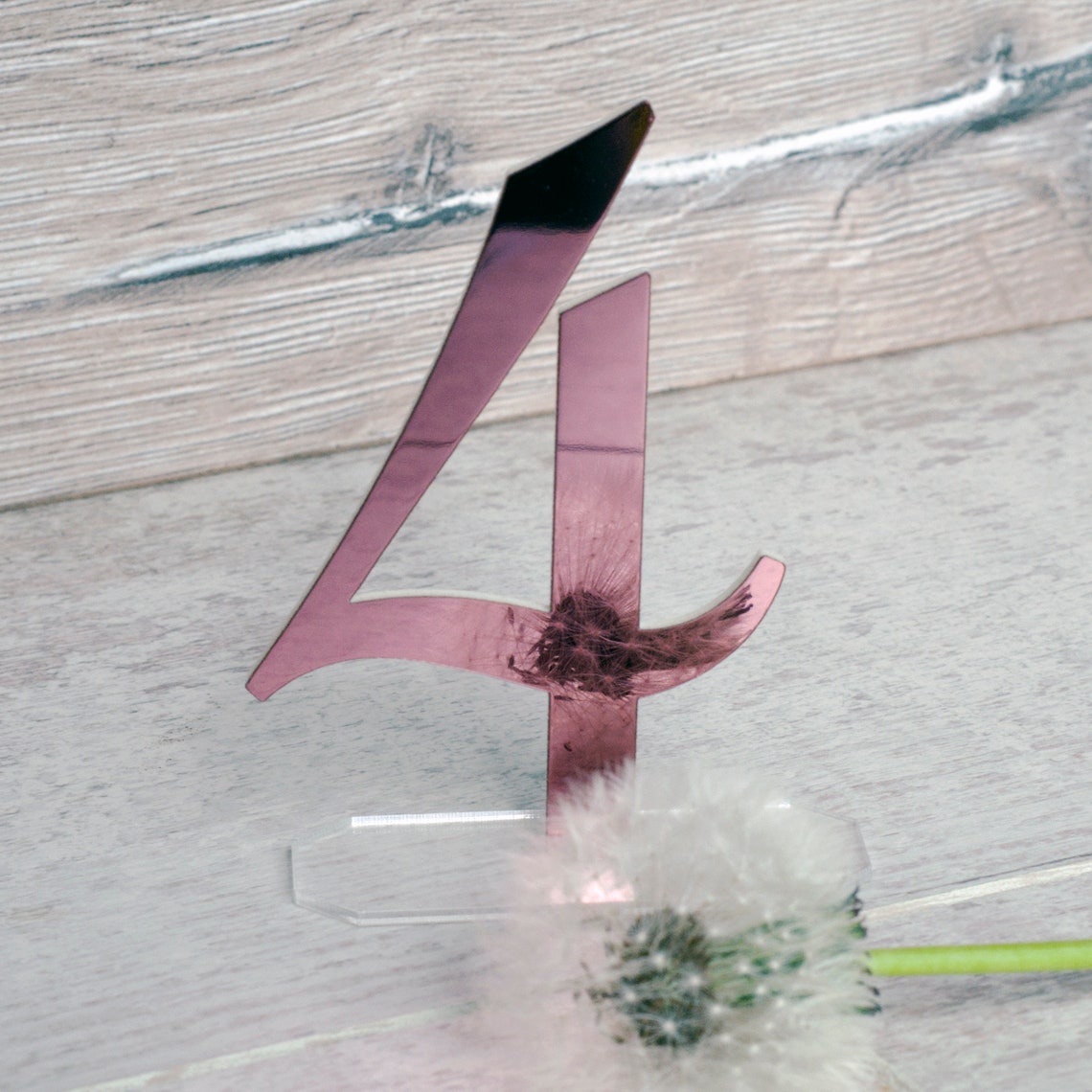 Mirror Acrylic Wedding Table Numbers | Rose Gold, Silver - Etsy
