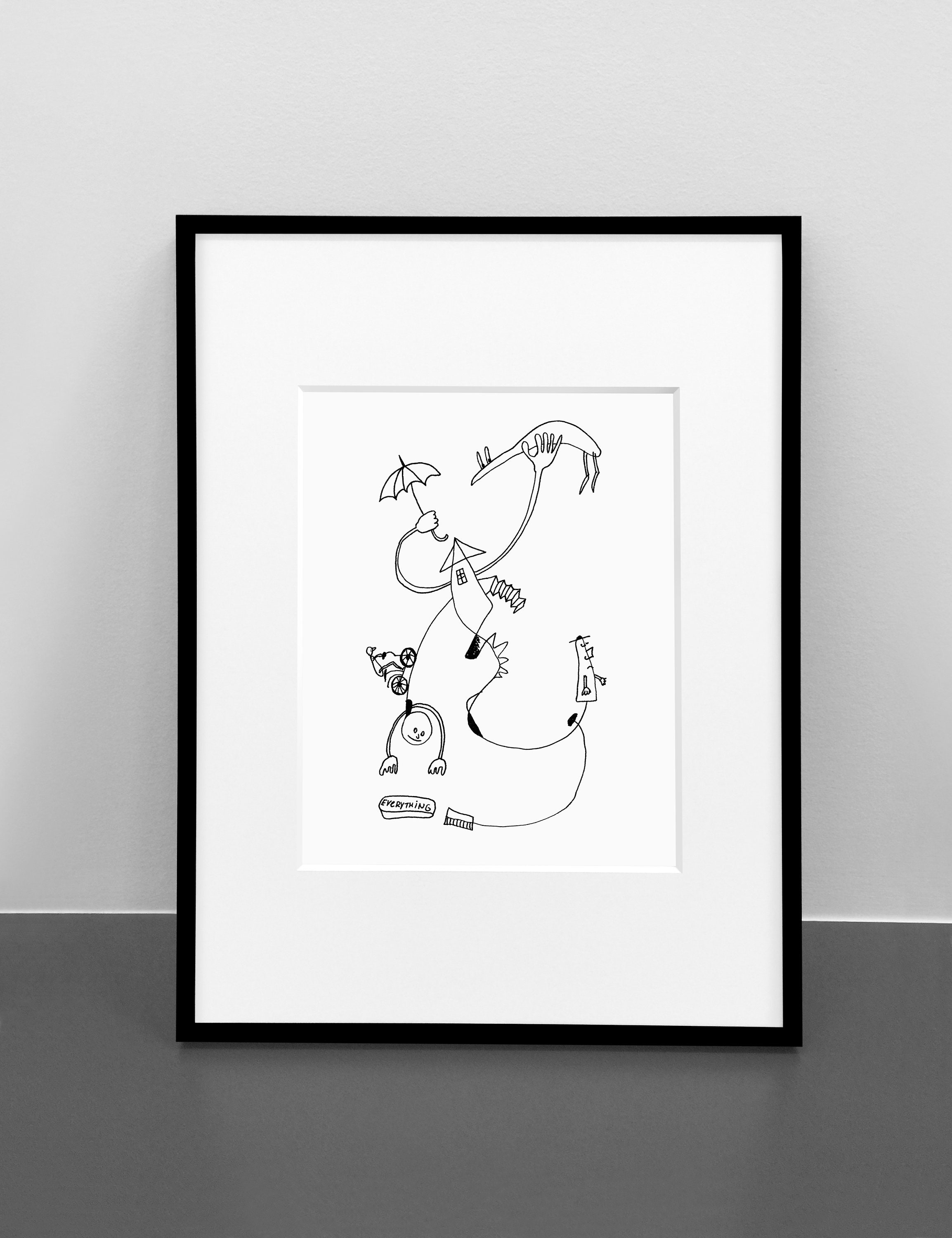 Drawing_everything - Digital Line Art - Etsy