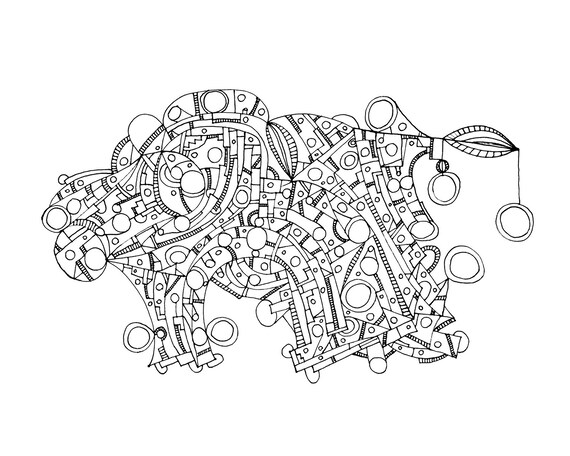 Digital Line Art: Drawing_detaileddrawing_1 - Etsy