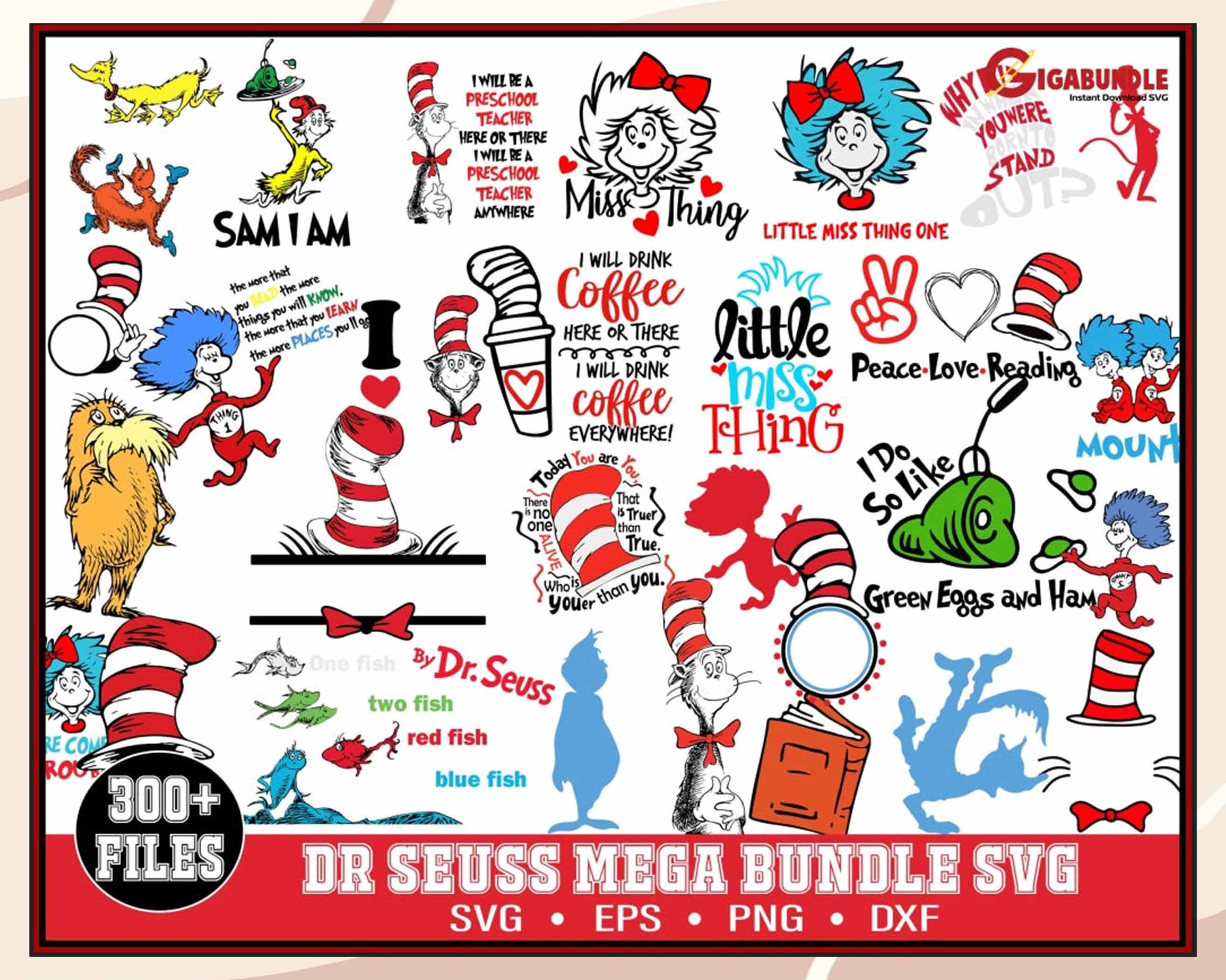 Dr Seuss Svg, Dr Seuss Font, Dr Seuss Hat SVG, Dr Seuss for Teachers ...