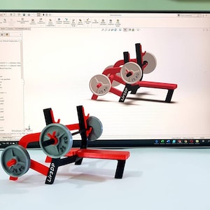 Miniature Olympic Bench Press Model - Custom 3D Printed Fitness Decor ...