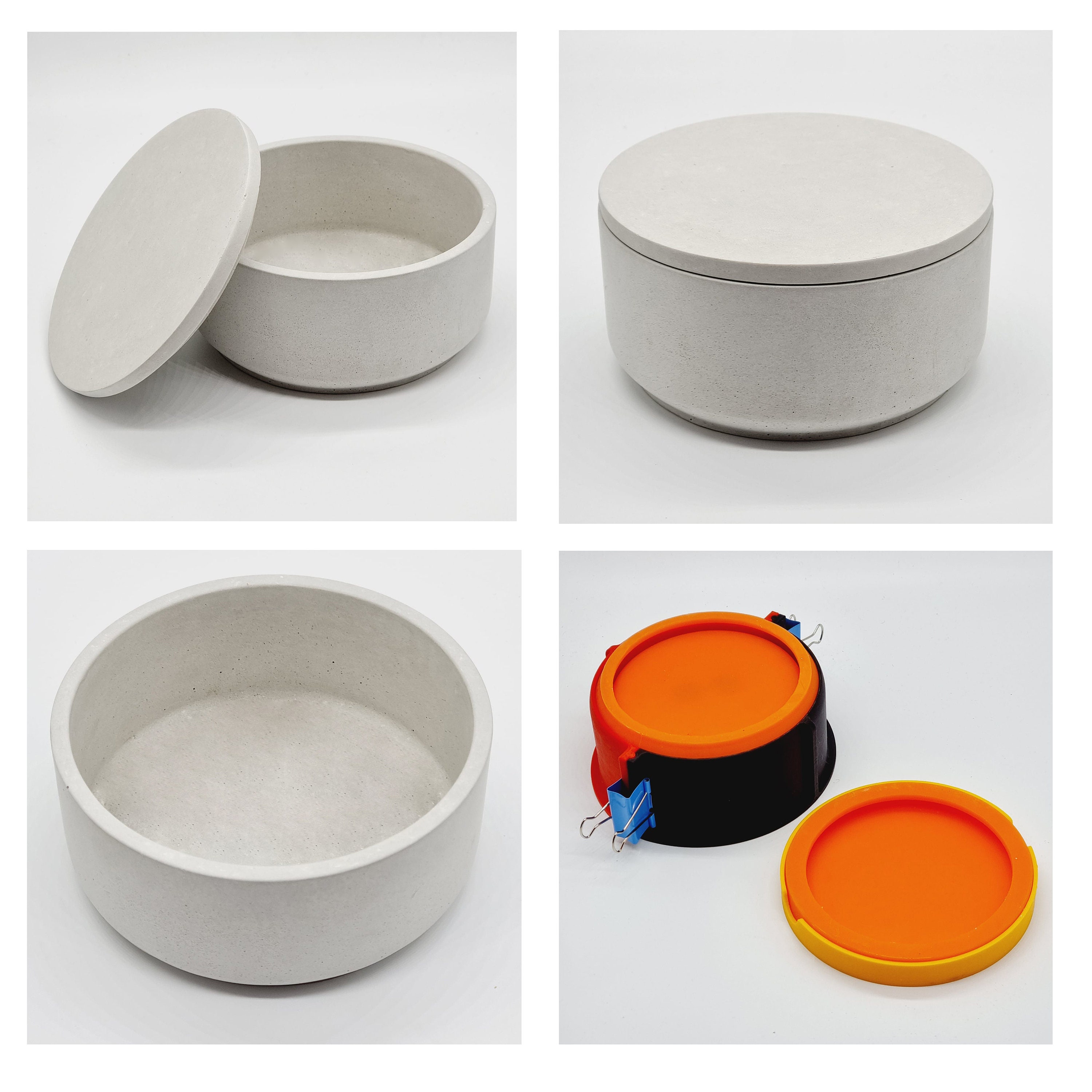 F-18.5oz / 550ml Candle Vessel Silicone Mold With /without Lid - Add ...