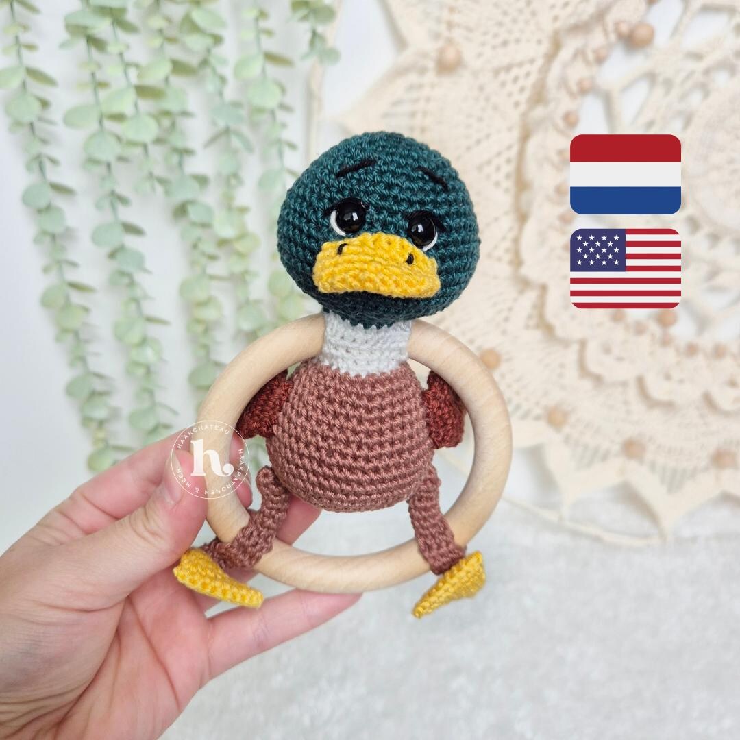 Rattle Duck Crochet Pattern ENG/NL - Etsy