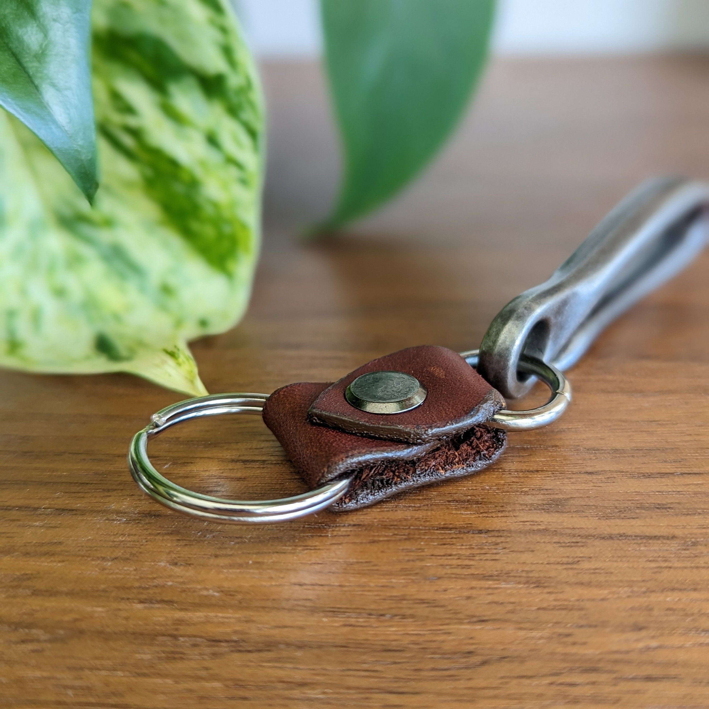 Leather Keychain Japanese Fish Hook - Etsy