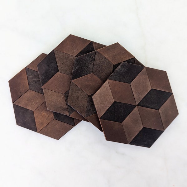 Hexagonal Coasters - Etsy