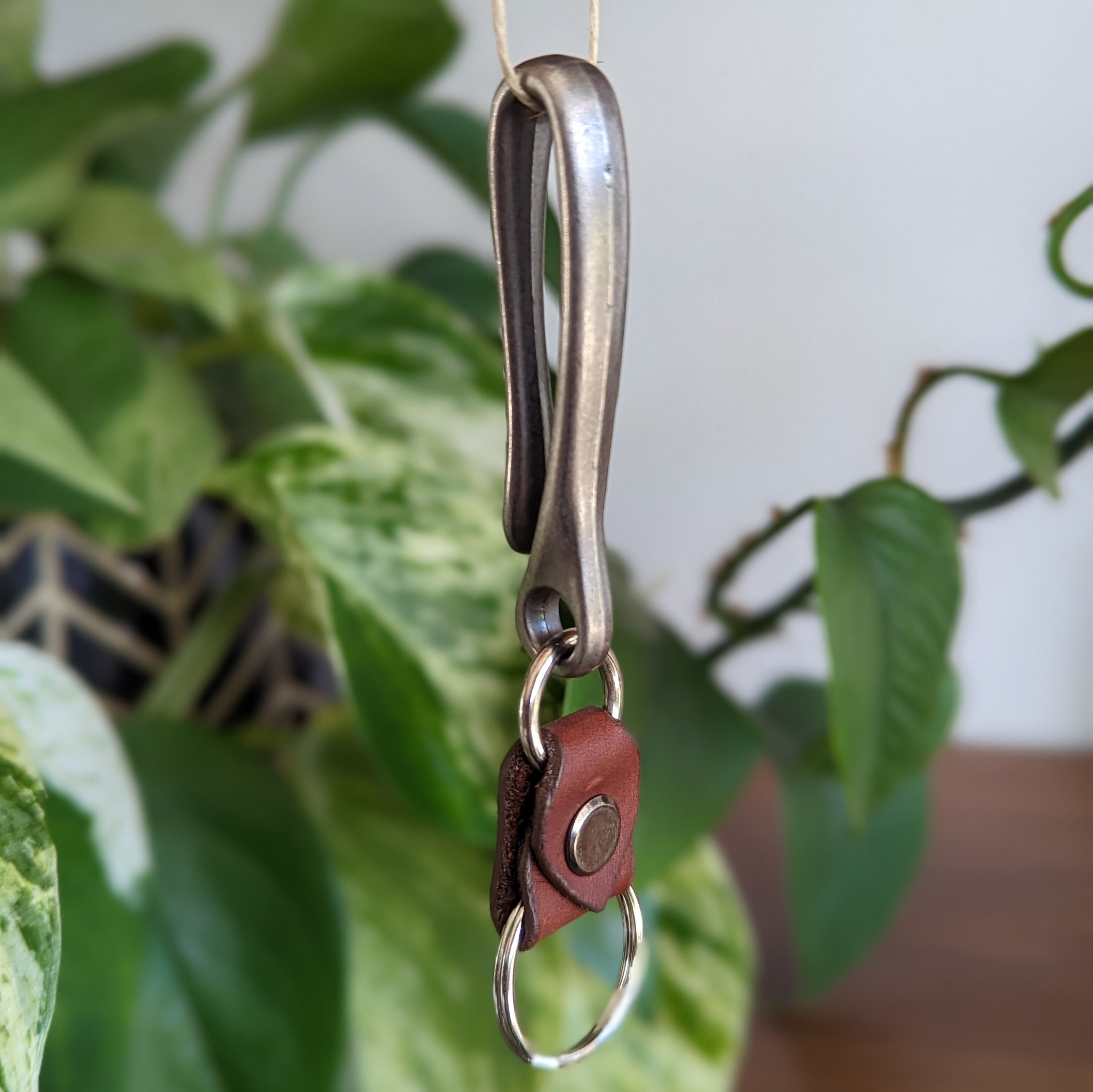 Leather Keychain Japanese Fish Hook - Etsy