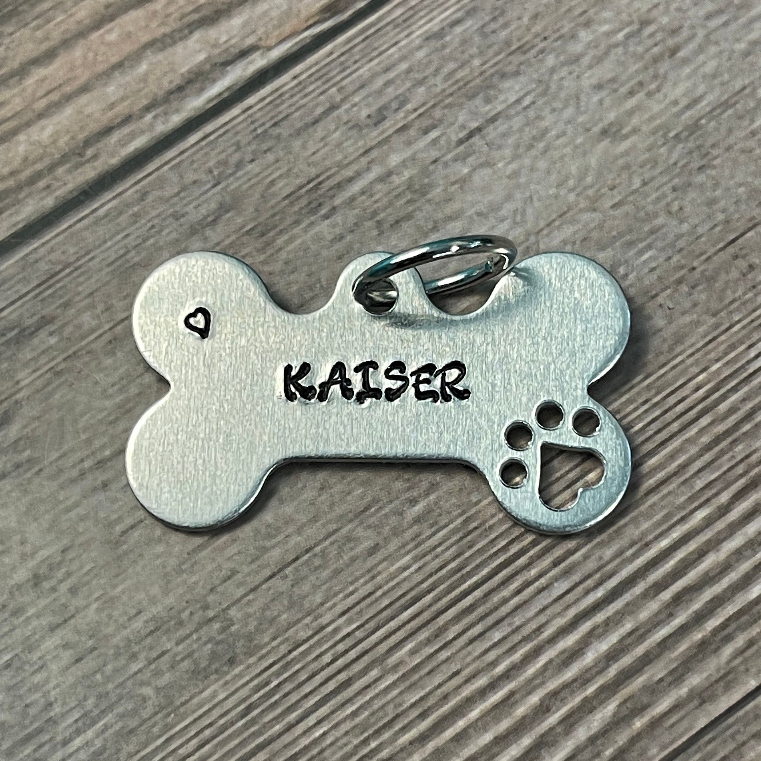 PET NAME TAG Custom Dog Tag Personalized Cat Tag Hand | Etsy