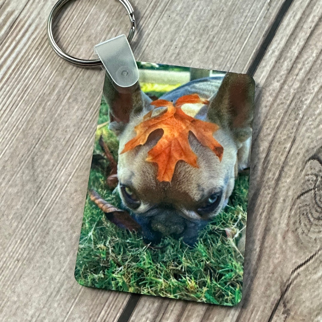 Personalized Pet Photo Keychain: Two-sided Fur Mama Gift - Etsy